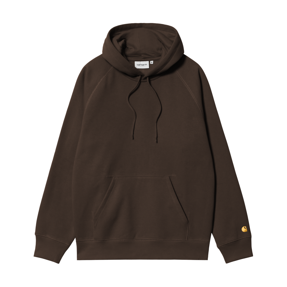 Carhartt WIP Hooded Chase Sweatshirt - Tobacco / Gold exclusive at ...
