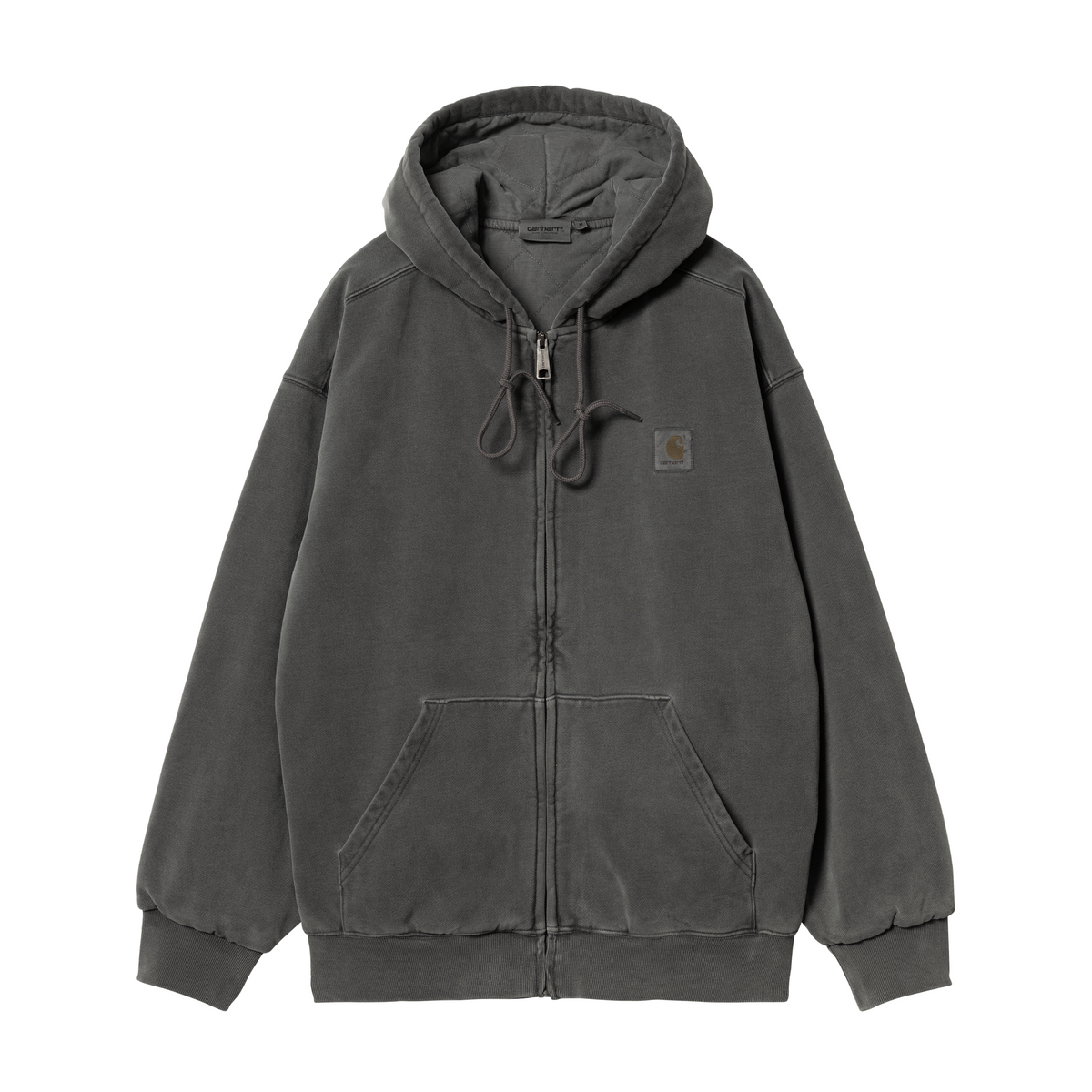 Carhartt WIP Hooded Vista Jacket - Graphite (garment dyed) exclusive ...