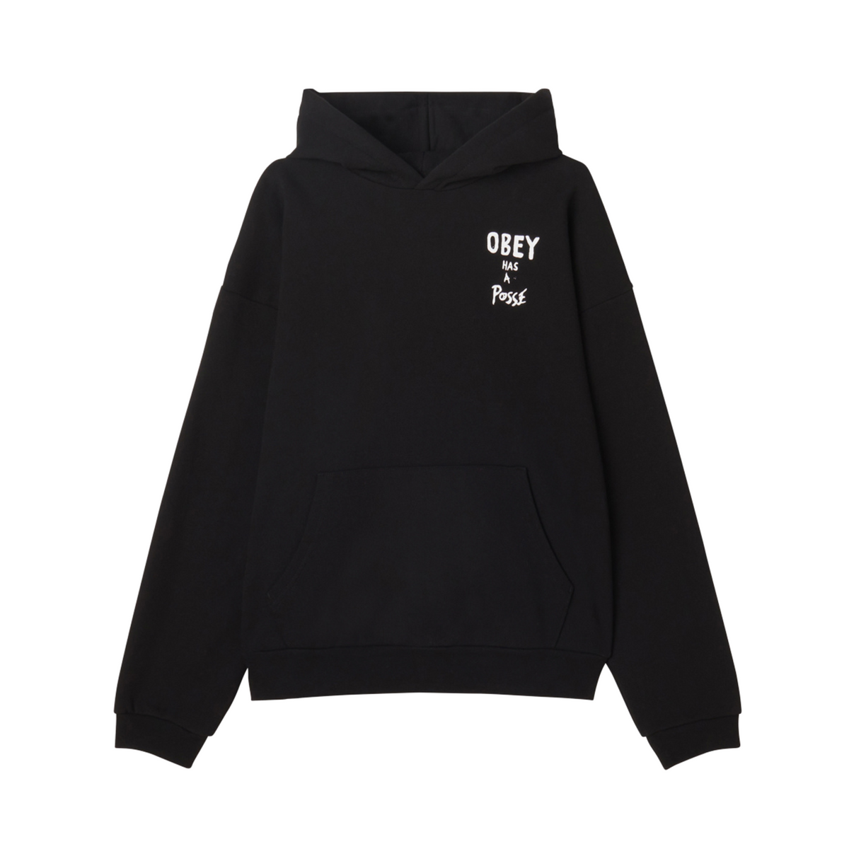 OBEY Posse Extra Heavy Hoodie - Black exclusive at Remix – Remix Casuals