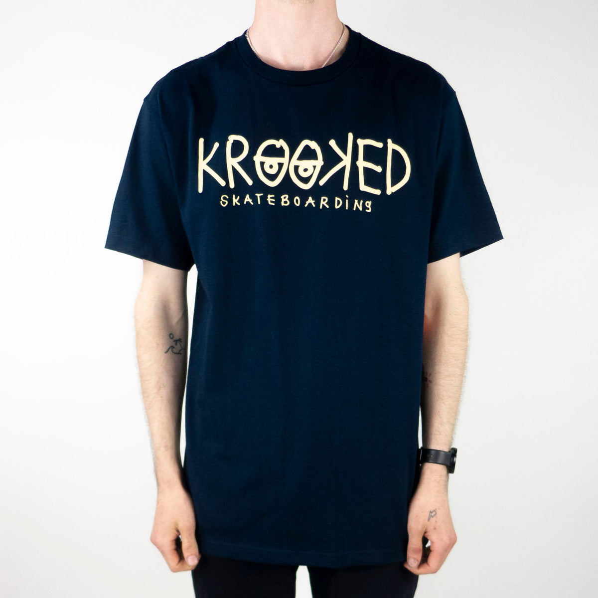 Krooked Krooked Eyes T-Shirt - Navy / White exclusive at Remix – Remix ...