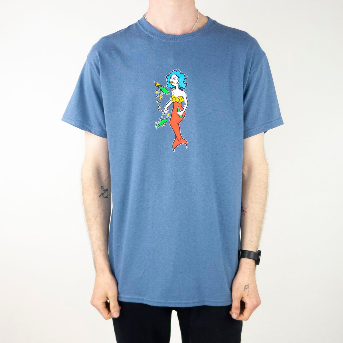 Krooked Shmoo Mermaid T-Shirt - Indigo / Multi exclusive at Remix ...