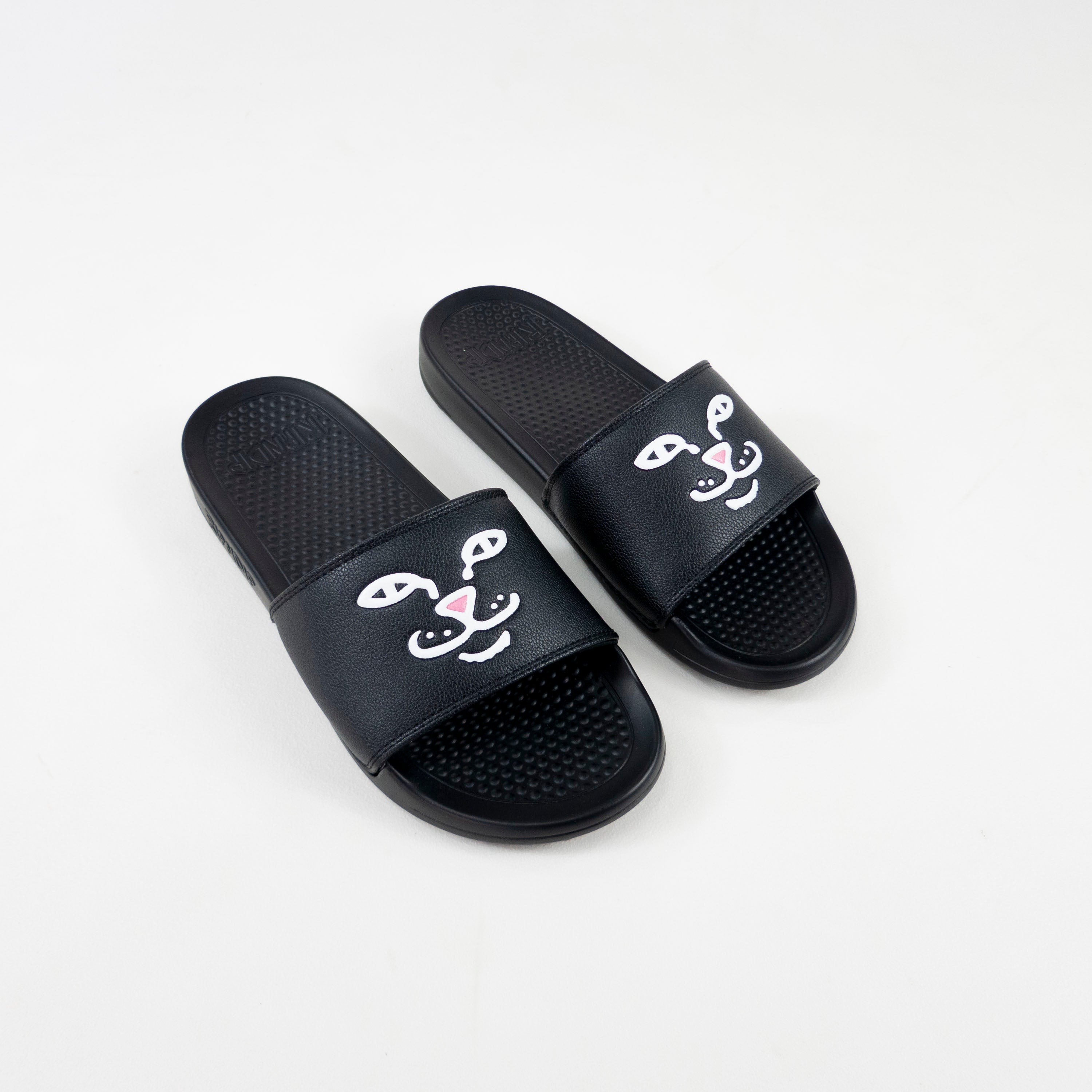 RIPNDIP Jermal Face Sliders – Black exclusive at Remix – Remix Casuals